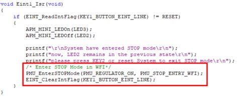 How To Reduce The Stop Mode Power Consumption In The Following Figure Geehy Community