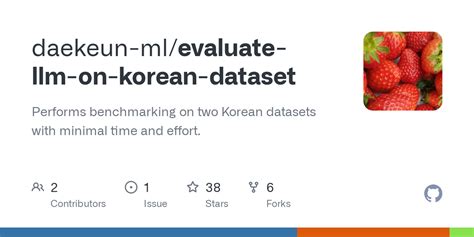 Github Daekeun Mlevaluate Llm On Korean Dataset Performs