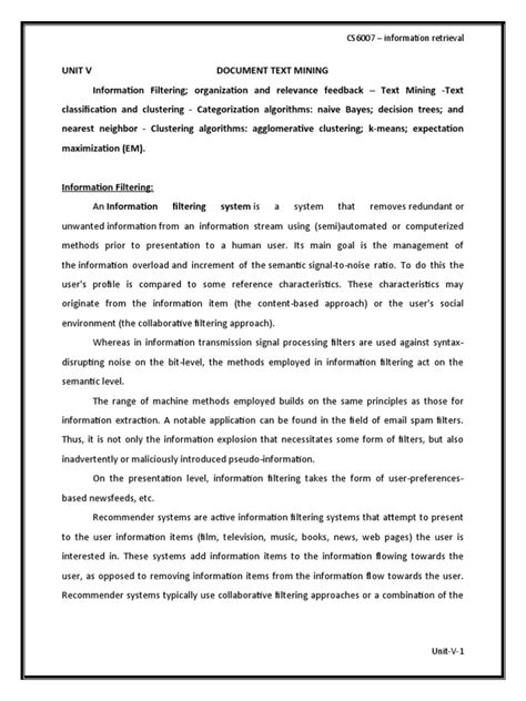 Cs6007 Information Retrieval Pdf Cluster Analysis Statistical