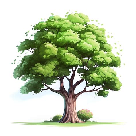 Premium AI Image A Tree With Green Leaves