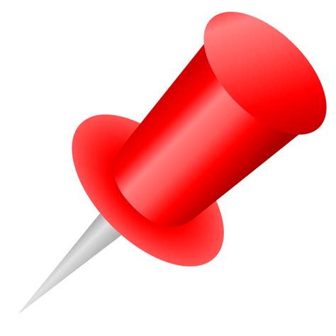 Red Push Pin Transparent PNG StickPNG