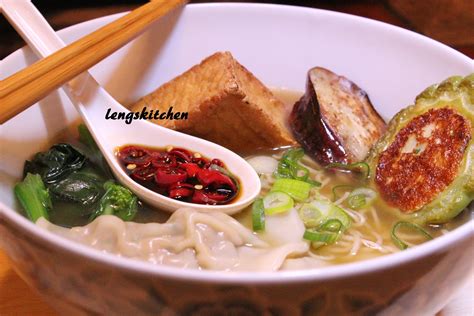 Kitchen Chaos Yong Tau Foo Noodle Soup 酿豆腐清汤面