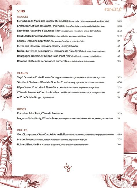 Django à Paris 9 menu et photos