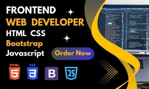 Be Your Frontend Web Developer Using Html Css Bootstrap By Ubaiddevsol Fiverr