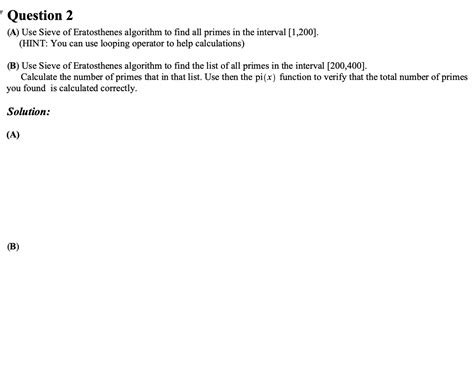 Using Maple ﻿question 2a ﻿use Sieve Of