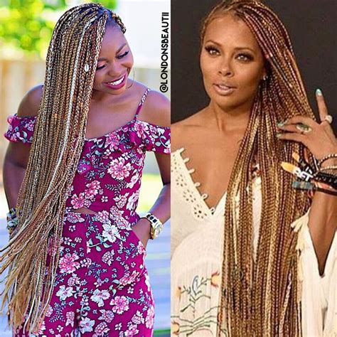 Eva Marcille Inspired Braids Done By By Londons Beautii Hair Salon In Bowie Md
