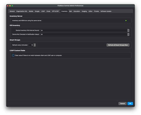 configuring inventory filewave kb