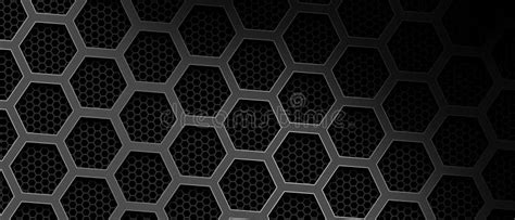 abstract dark grey hexagon overlap on mesh design modern futuristic