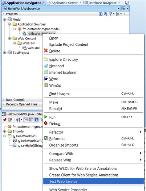 Fortune Minds Javaj2ee How To Create Test Webservice Using Jdeveloper