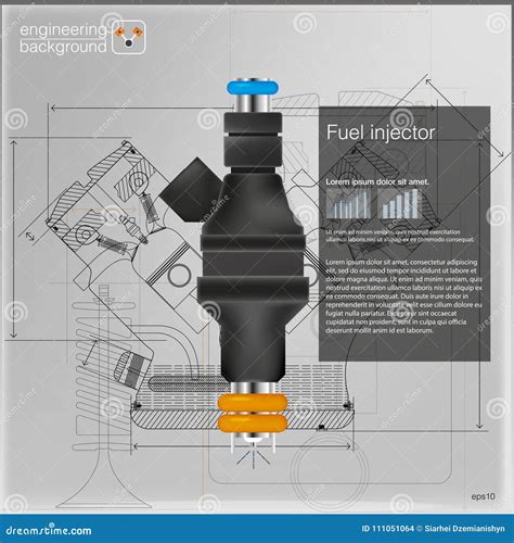 Fuel Injector Vector Illustration Cars Stock Vector Illustration Of Motor Engineering