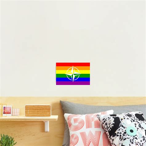 Nato Lgbtq Pride Flag Photographic Print By Sozioniko Redbubble
