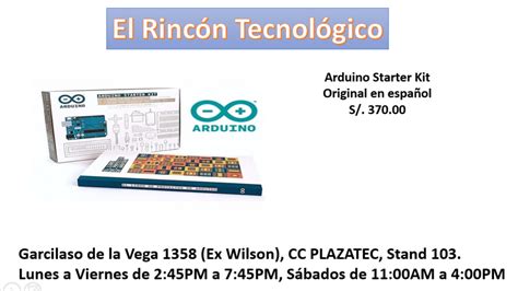 Kit De Arduino Con Una Guía En El Rincon Del Iot Peru Facebook