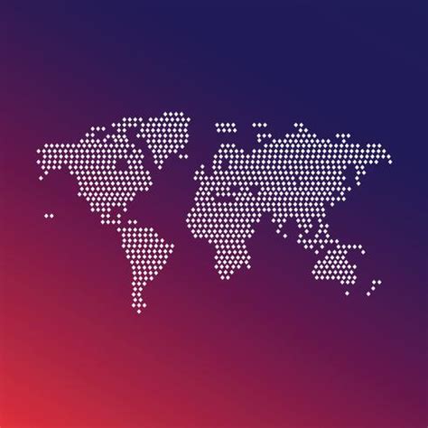 Creative Minimal World Map Art 633367 Vector Art At Vecteezy
