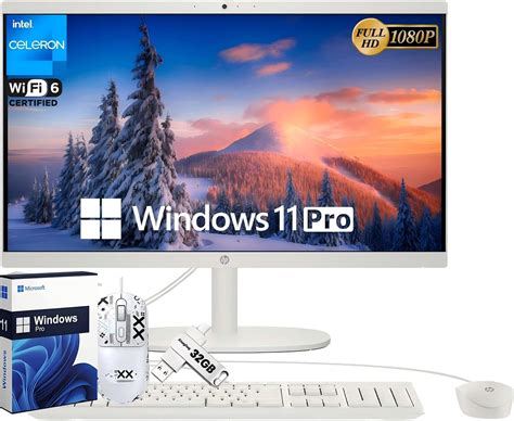 Amazon Com HP Inch All In One Desktop PC With Nonslip Mouse GB RAM GB SSD Intel