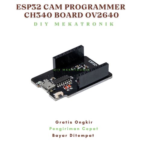 jual esp32 cam programmer ch340 board ov2640 downloader kota bandung