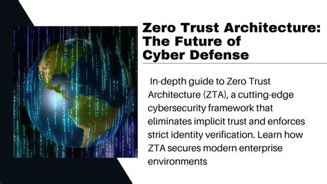 Zero Trust Architecture Cyber Security