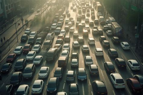 Premium Ai Image Traffic In The City Generative Ai
