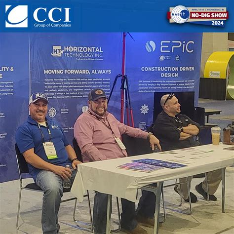 Some Of Our Finest At Cci Group Of Companies Attended The Nastt 2024 No Dig Show In Rhode Island