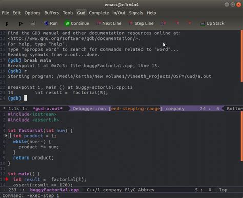 Debugging In Emacs The Grand Unified Debugger