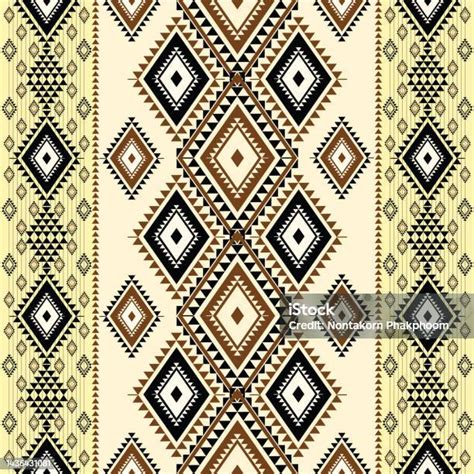 기하학적 민족 동양 미국 서양 패턴 스타일 원활한 패턴입니다 직물 커튼 배경 사롱 벽지 의류 포장 바틱 및 타일 디자인 0명에 대한 스톡 벡터 아트 및 기타 이미지 Istock
