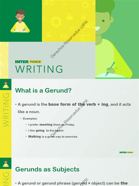 Gerunds As Subjects And Objects Pdf Verb Object Grammar