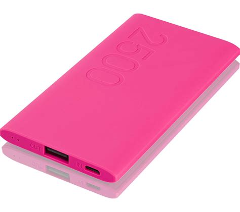 GOJI G25PBPK16 Portable Power Bank - Pink Fast Delivery | Currysie
