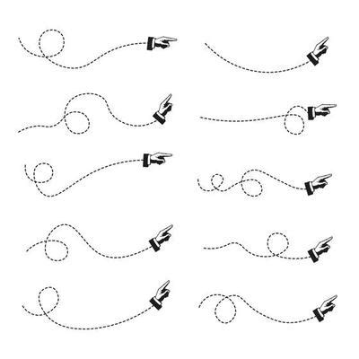 Dashed Arrow Vector Art Icons And Graphics For Free Download