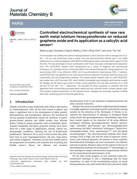Pdf Controlled Electrochemical Synthesis Of New Rare Earth Metal