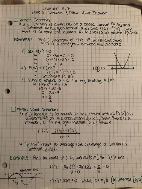 I Liked How My Math Notes Turned Out Today Made Calculus A Bit More