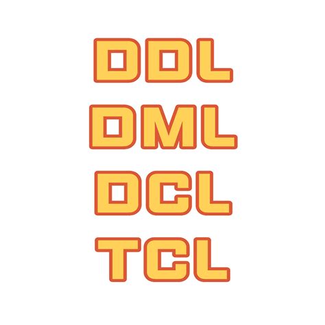 Sql Ddl Dml Dcl Tcl 개념과 종류