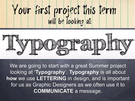 Yr9 Gcse Graphics Typography Task 1 Photographic Alphabet Ppt