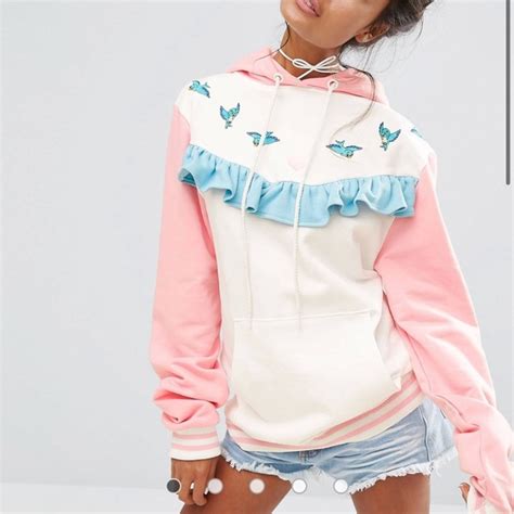 Lazy Oaf Tops Lazy Oaf Rare Disney Cinderella Hoodie With Ruffle