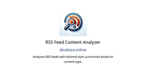 Rss Feed Content Analyzer Gpts Features And Functions Examples And Prompts Gpt Store