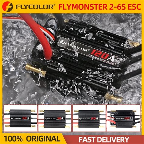 Flycolor Flymonster Waterproof Brushless Esc 50a70a90a120a150a 2 6s Flycolor Flymonster Waterproof Brushless Esc 50a70a90a120a150a 2 6s