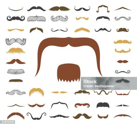 실루엣 벡터 콧수염 머리 Hipster 곱슬 컬렉션 수염이 발사와 신사 기호 패션 성인 인간의 얼굴 준 벡터 일러스트 레이 션 검은색에 대한 스톡 벡터 아트 및 기타 이미지