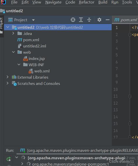 Idea新建第一个javaweb项目，并运行jsp页面保姆版idea怎么运行jsp项目 Csdn博客