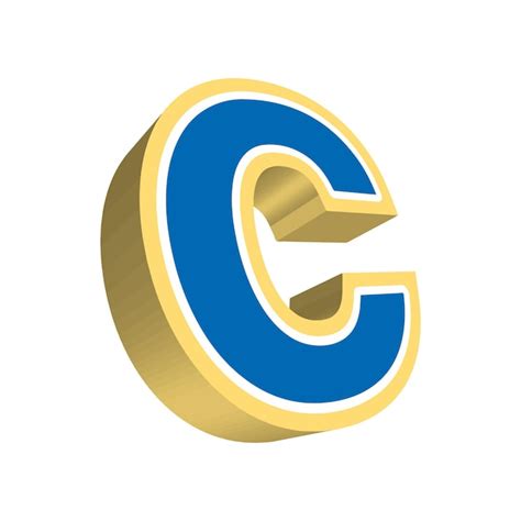 Premium Vector Letter C 3d Design Vector
