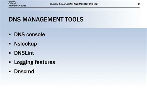 ppt managing and monitoring dns powerpoint presentation free