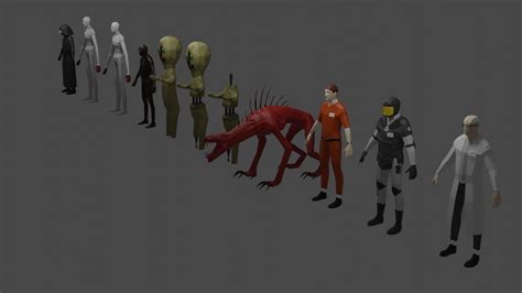 3d Model Low Poly Scp Pack Vr Ar Low Poly Cgtrader