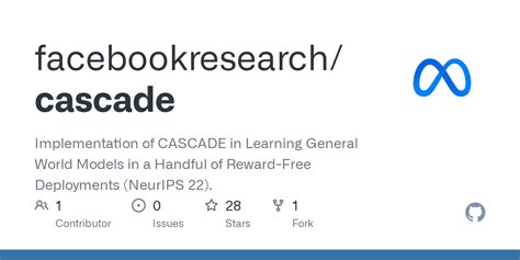 Github Facebookresearchcascade Implementation Of Cascade In Learning General World Models In