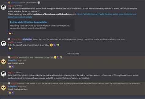 Add Further Explanations Within The Passphrase Enabled Wallet Ui To Explain That Some Features