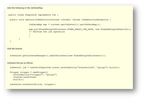 Fixed Delay Scheduling With Quartz