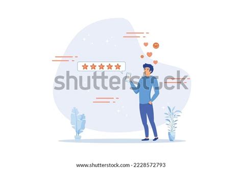 Customer Feedback Mobile Application Rating User Stock Vector Royalty Free 2228572793