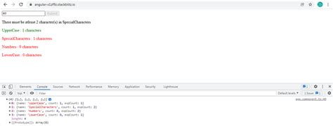 Angular How I Used Regex To Validate Form And Display The Type Uppercase Special Etc Of