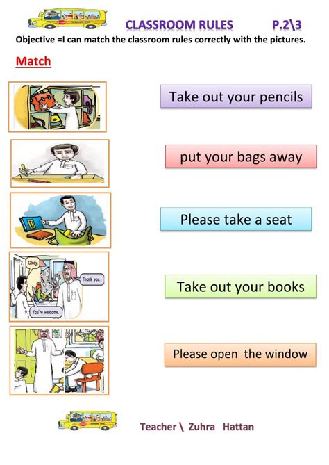 Classroom Rules Activity For Grade 4 Live Worksheets Worksheets Library