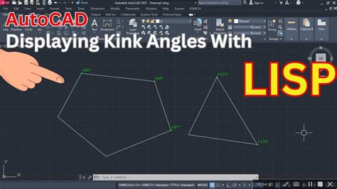 Plkangles Lisp Display And Check Kink Angles In Autocad Polylines Youtube
