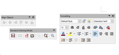 How To Dock And Undock Toolbars In Libreoffice