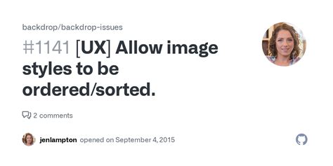 Ux Allow Image Styles To Be Orderedsorted · Issue 1141 · Backdrop