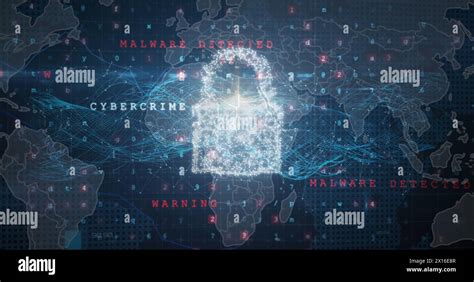 Image Of Cyber Security Concept Icons And Data Processing Over Hand Touching Futuristic Screen