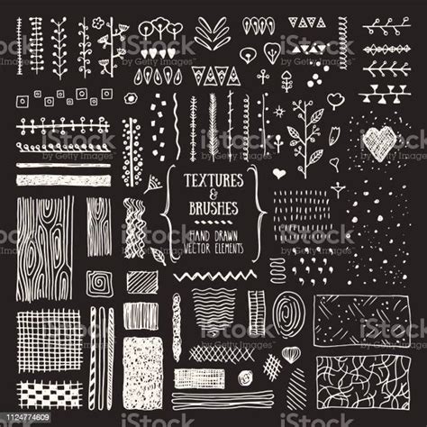 꽃 장식 추상적인 배경 일러스트 클립 아트 컬렉션 손으로 그려 전단지 포스터 배너 초대 디자인 서식 파일에 대 한 요소 배경에 고립 갈란드 장식품에 대한 스톡 벡터 아트 및